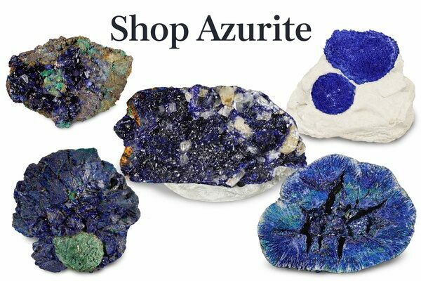 Azurite - Mineral & Crystal Guide - FossilEra.com