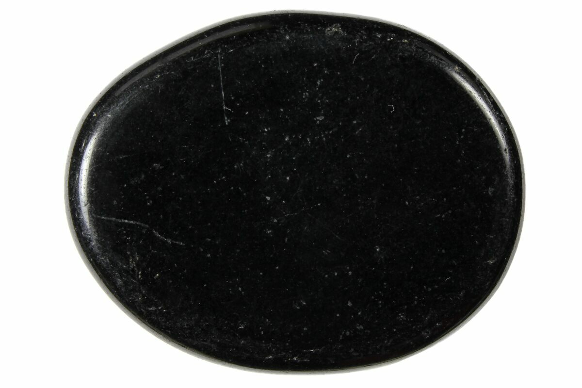 Polished Black Obsidian Flat Pocket Stones For Sale - FossilEra.com