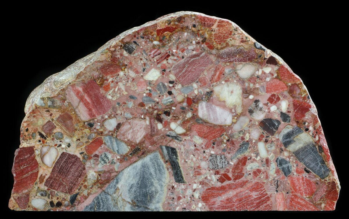 8.7" Polished Chert Breccia Section - Western Australia For Sale ...