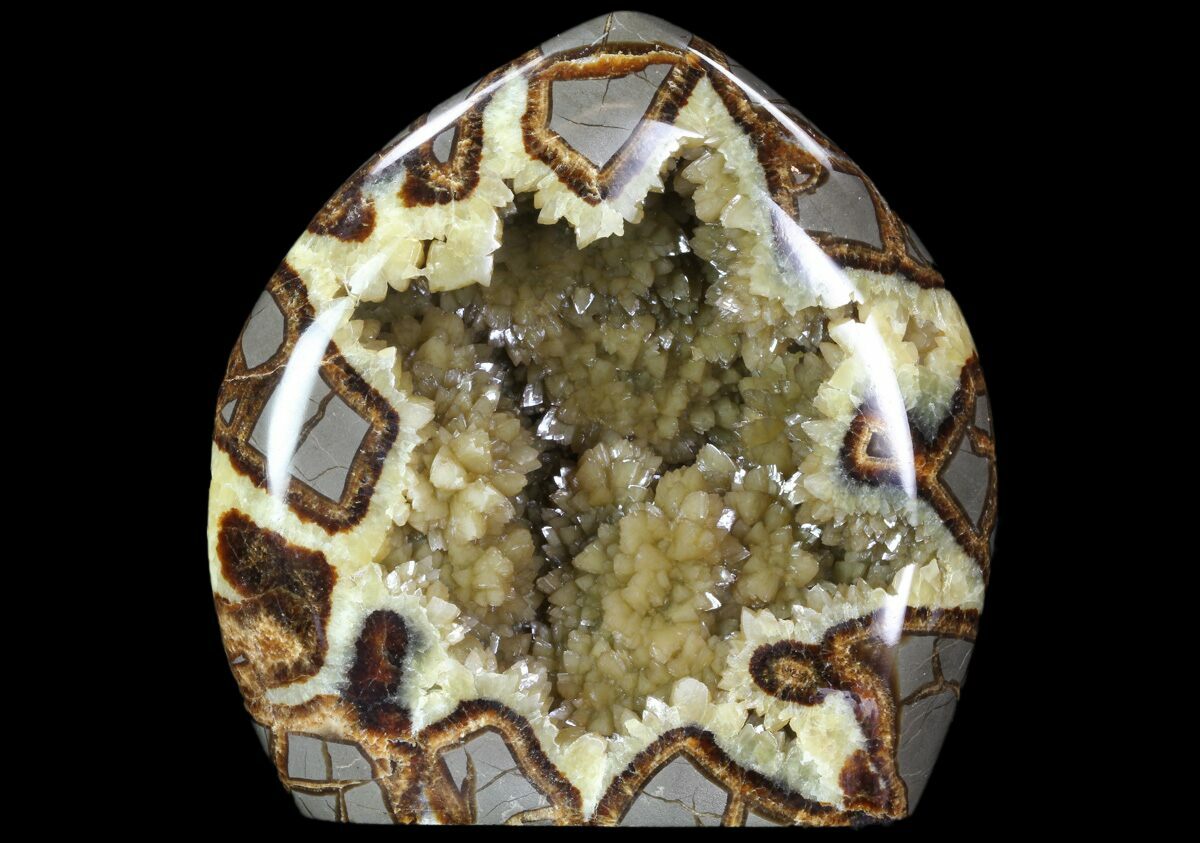 4.9" Beautiful, Crystal Filled Septarian Nodule - Utah For Sale (#80907 ...