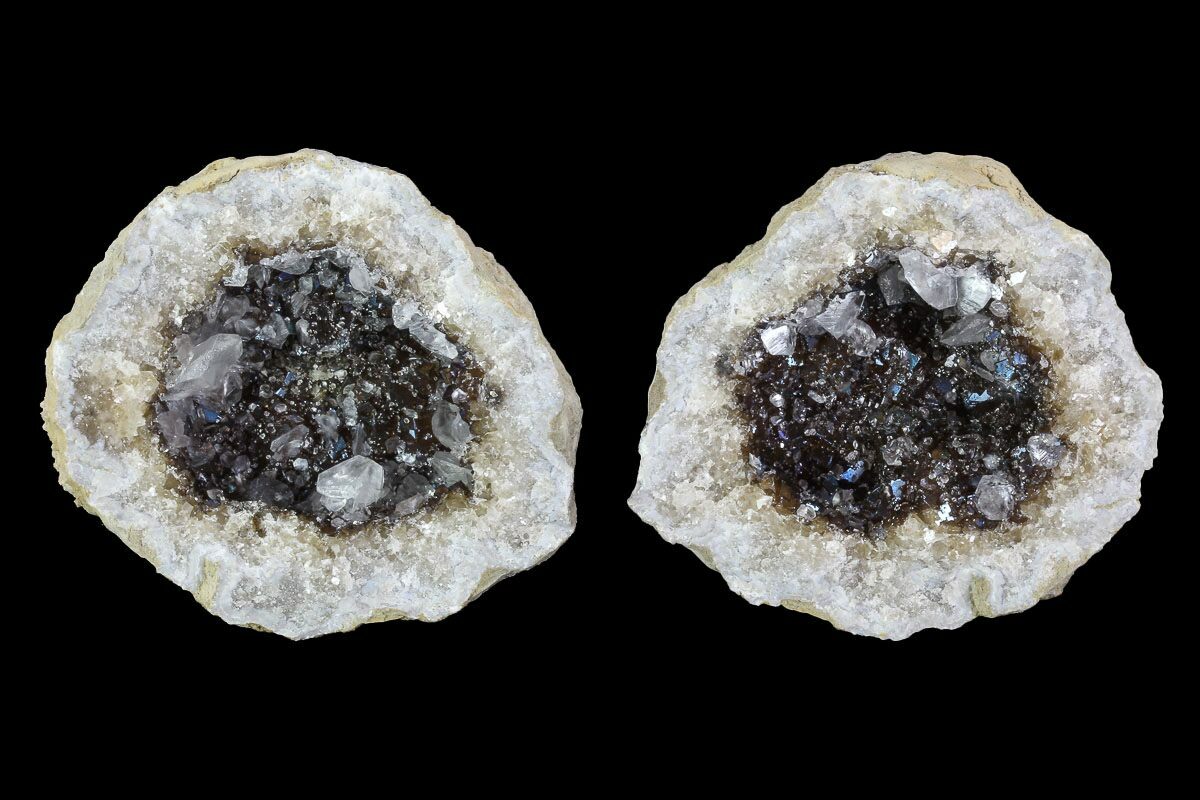 2.4" Keokuk Geode with Iridescent Calcite Crystals - Missouri For Sale ...