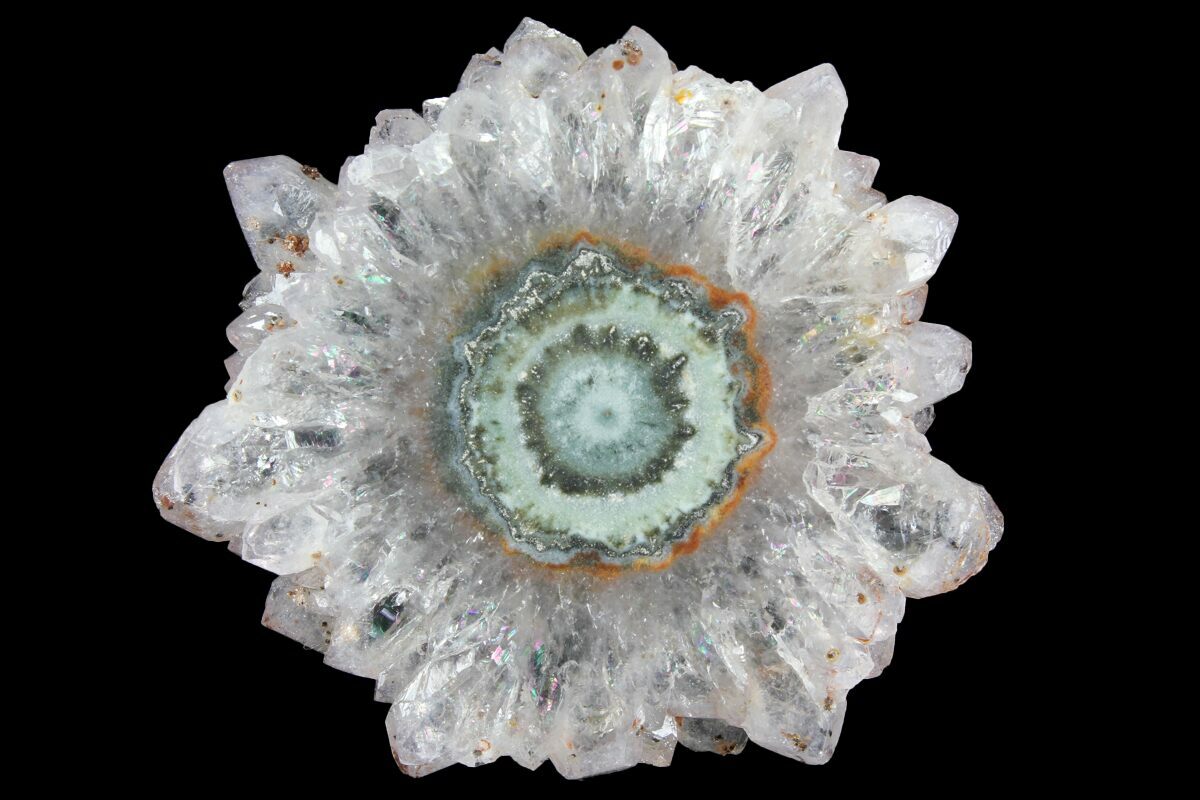 1.9" Quartz Stalactite Slice - Uruguay (#101119) For Sale - FossilEra.com