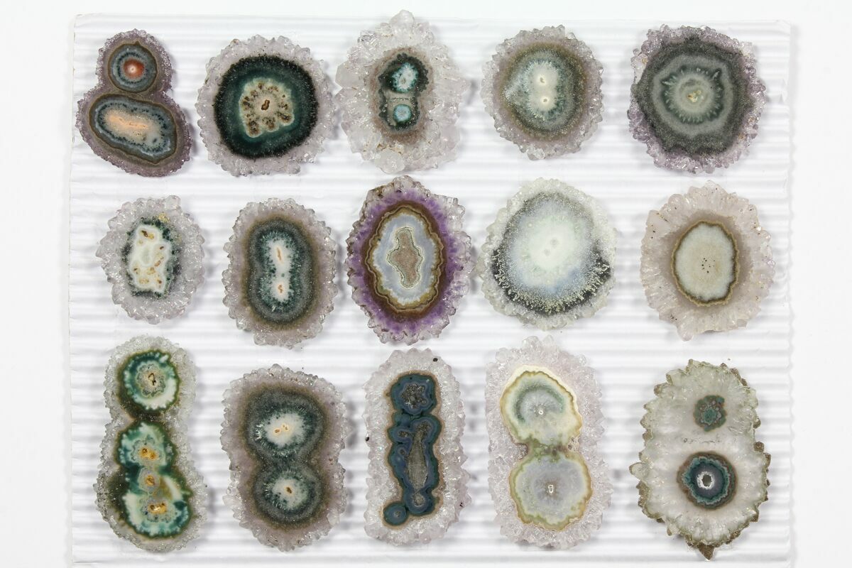 Lot: ~1.4" Amethyst Stalactite Slices (15 Pieces) (#101744) For Sale ...