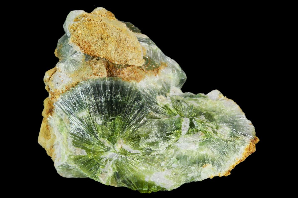 1.3" Radiating, Green Wavellite Crystal Aggregation - Arkansas (#127095 ...