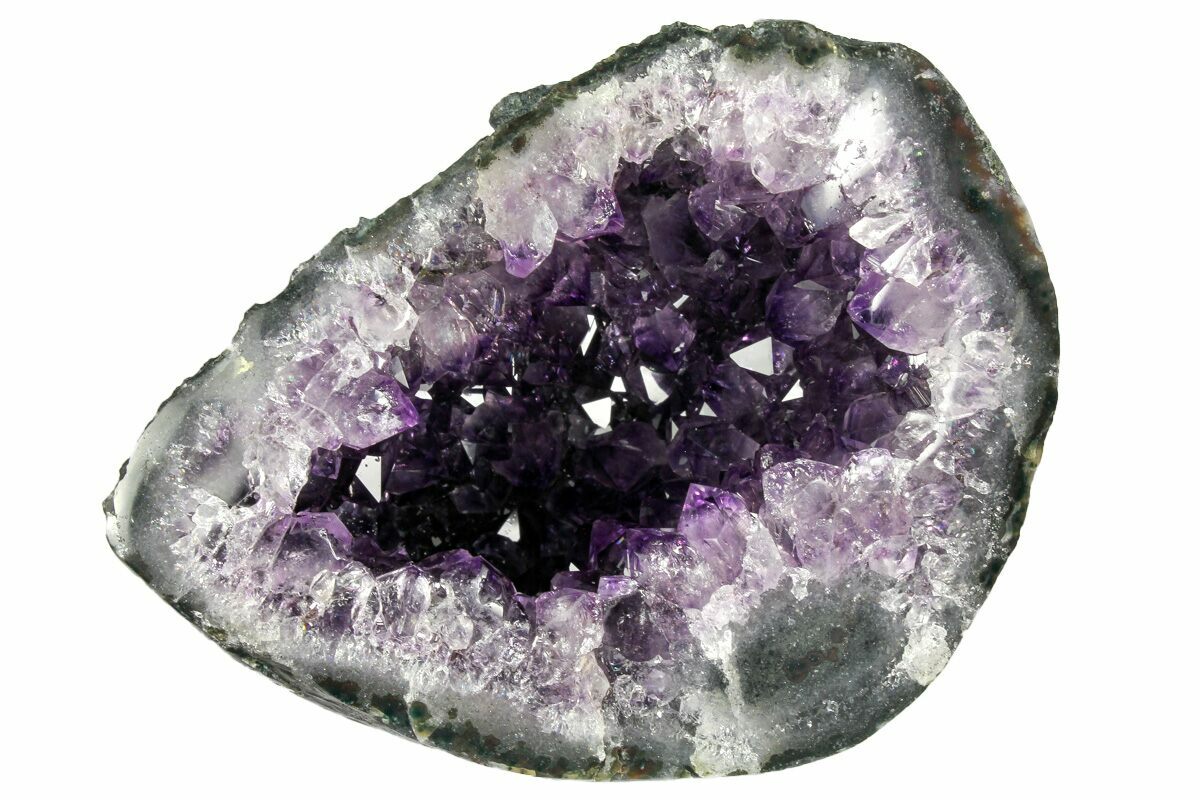 4.6" Purple Amethyst Geode With Polished Face - Uruguay (#153440) For ...