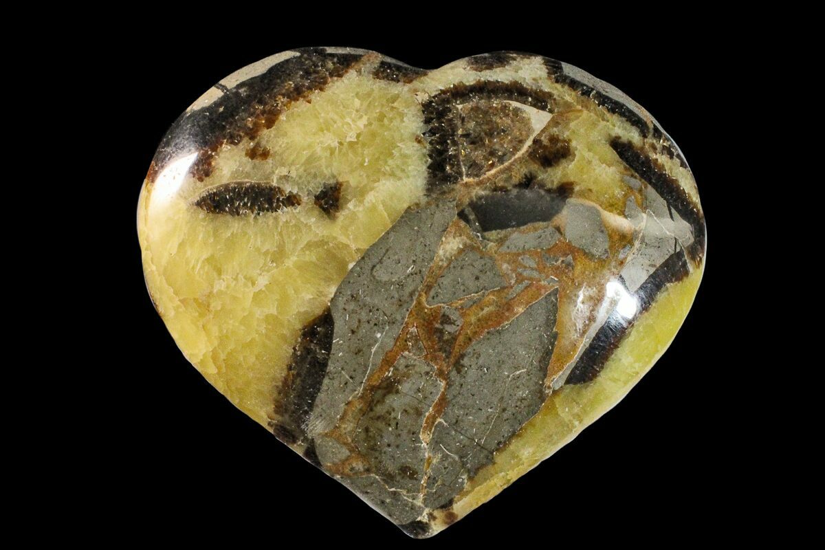 Bargain, 3.9" Polished Septarian Heart - Madagascar (#156670) For Sale ...