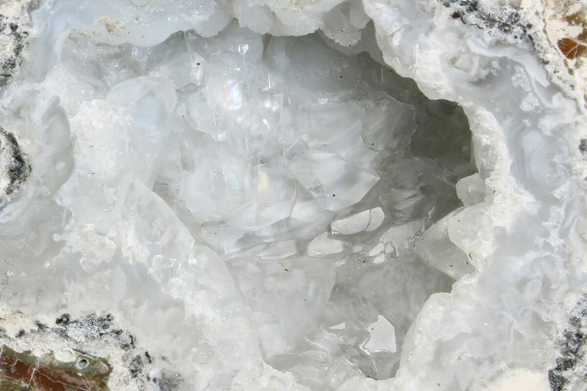 3" Las Choyas "Coconut" Geode with Quartz & Chalcedony - Mexico ...