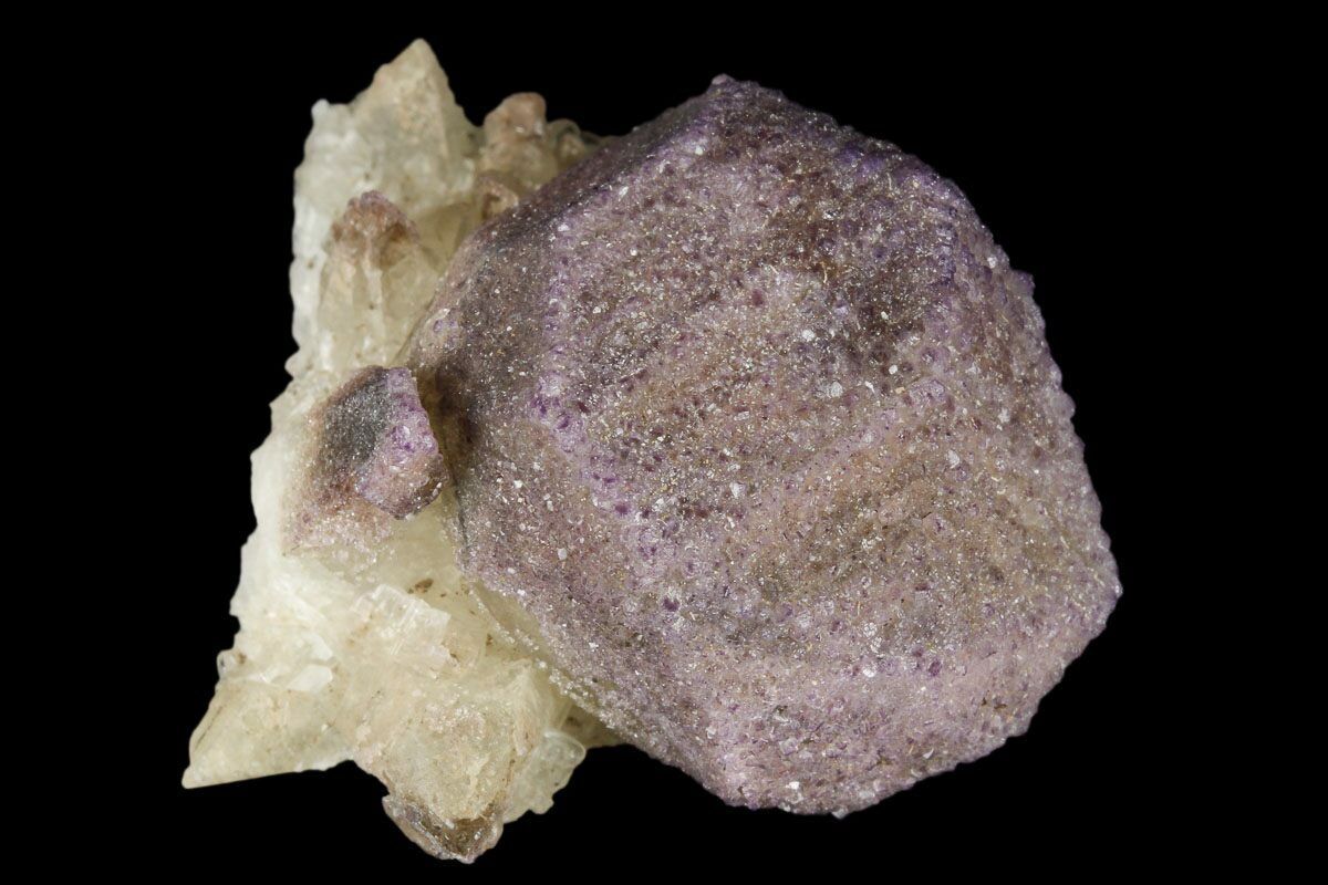 1.4" Calcite Crystal Cluster with Purple Fluorite (New Find) - China ...