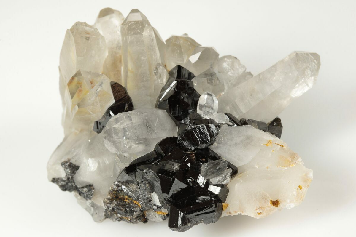 2.5" Gemmy Cassiterite Crystals On Quartz - Viloco Mine, Bolivia ...