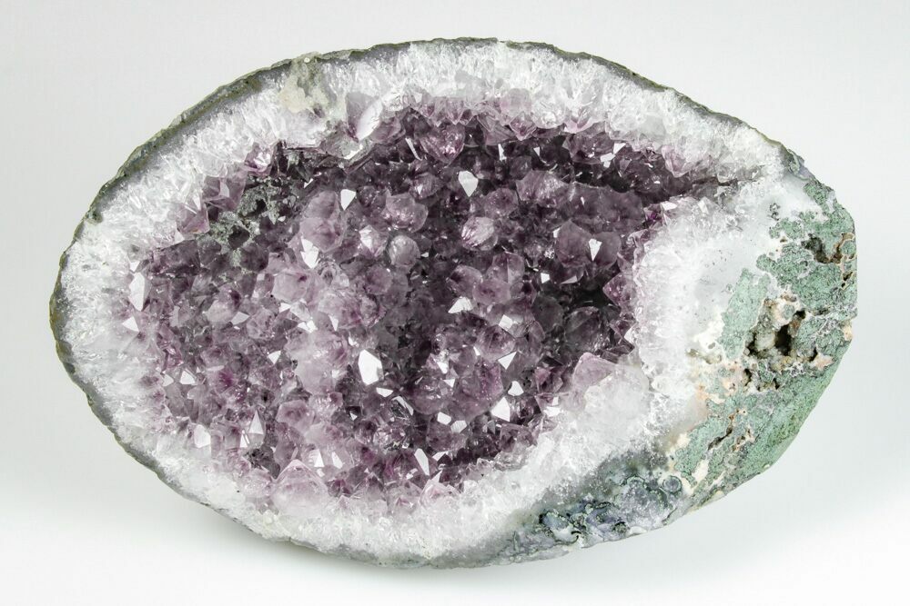5" Purple Amethyst Geode With Polished Face - Uruguay (#199724) For ...