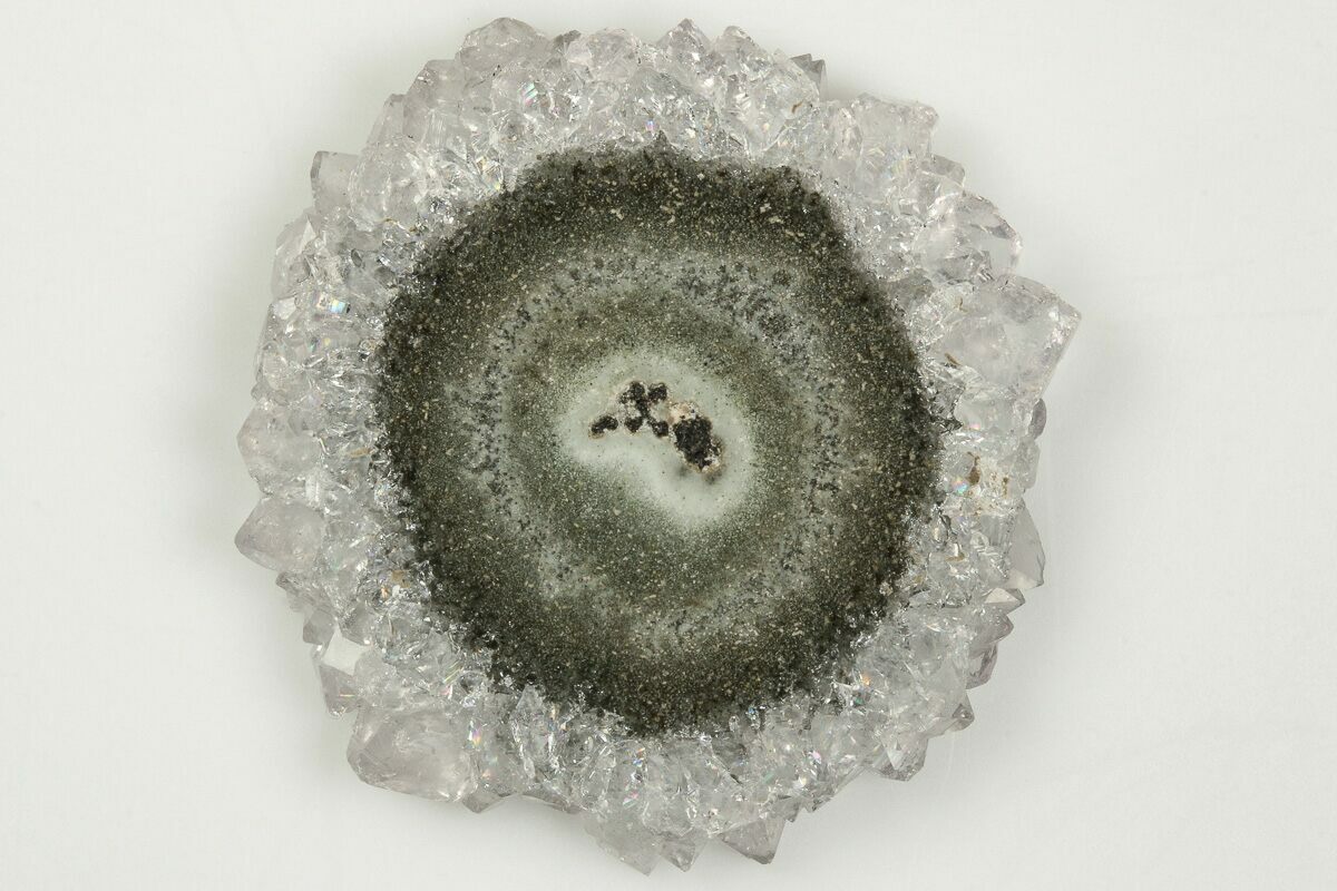 1.4" Amethyst Stalactite Slice - Uruguay (#186979) For Sale - FossilEra.com