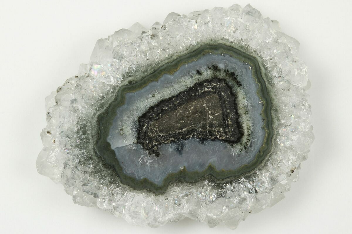 1.5" Amethyst Stalactite Slice - Uruguay (#187043) For Sale - FossilEra.com