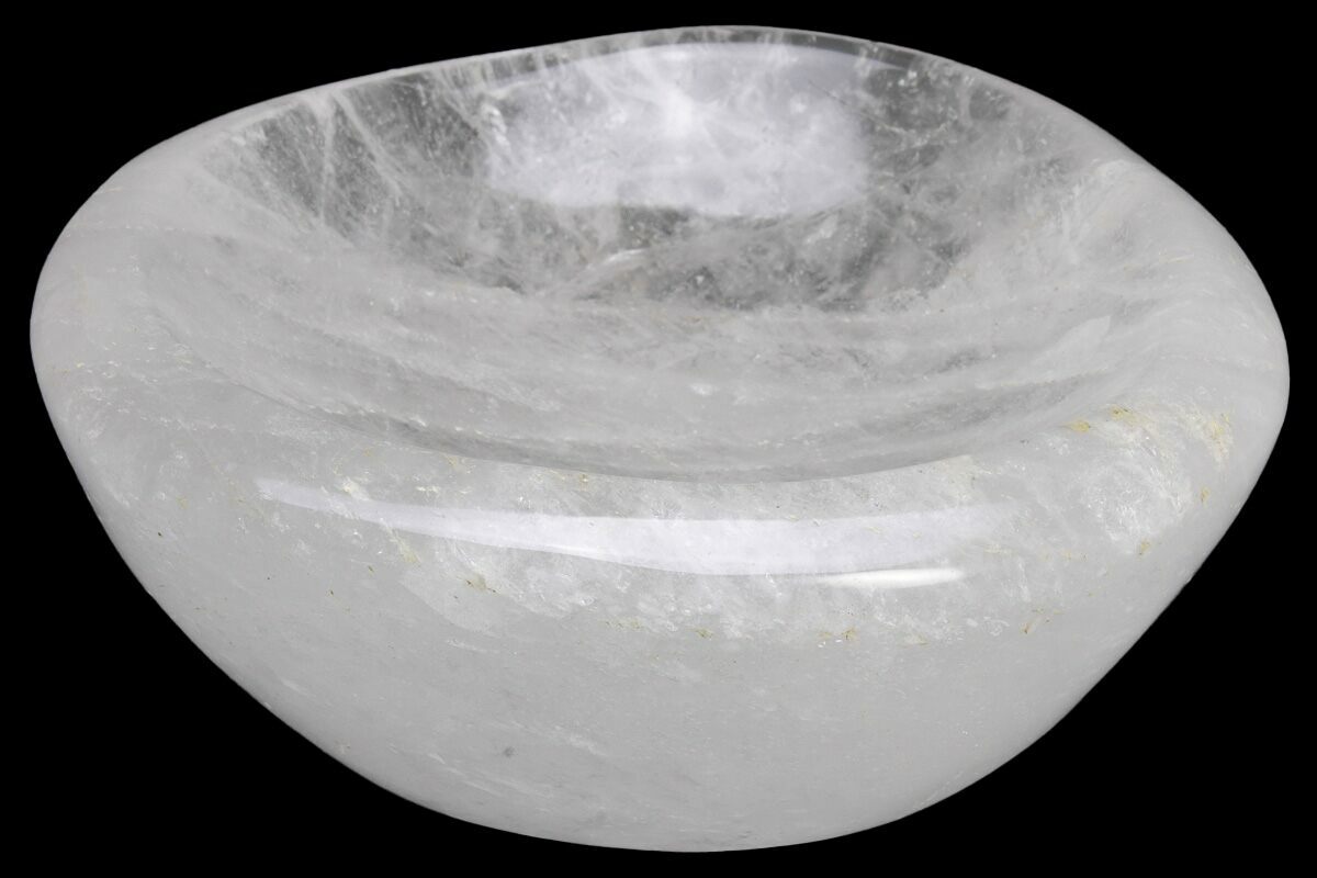 5.5" Polished Quartz Bowl - Madagascar (#204938) For Sale - FossilEra.com