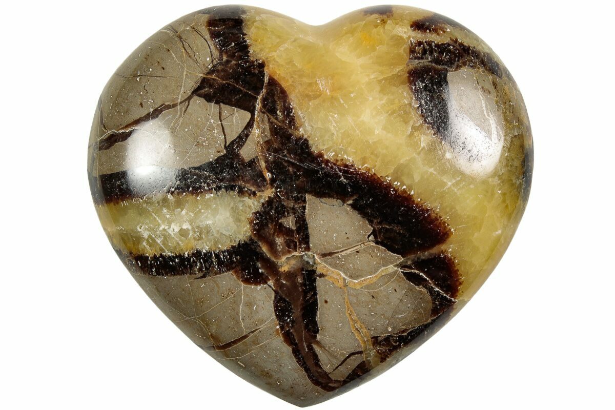 3.25" Polished Septarian Heart - Madagascar (#205363) For Sale ...