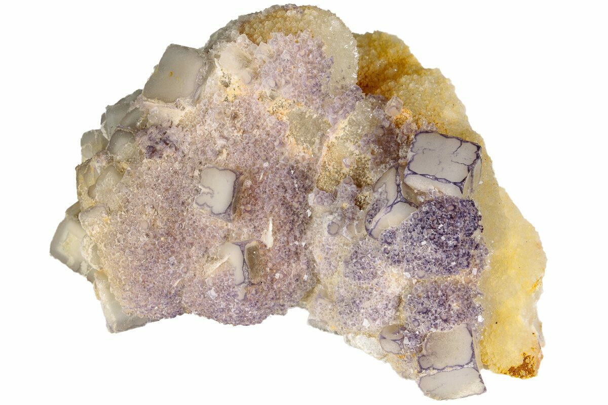 4.5" Purple Edge Fluorite Crystal Cluster - Qinglong Mine, China ...