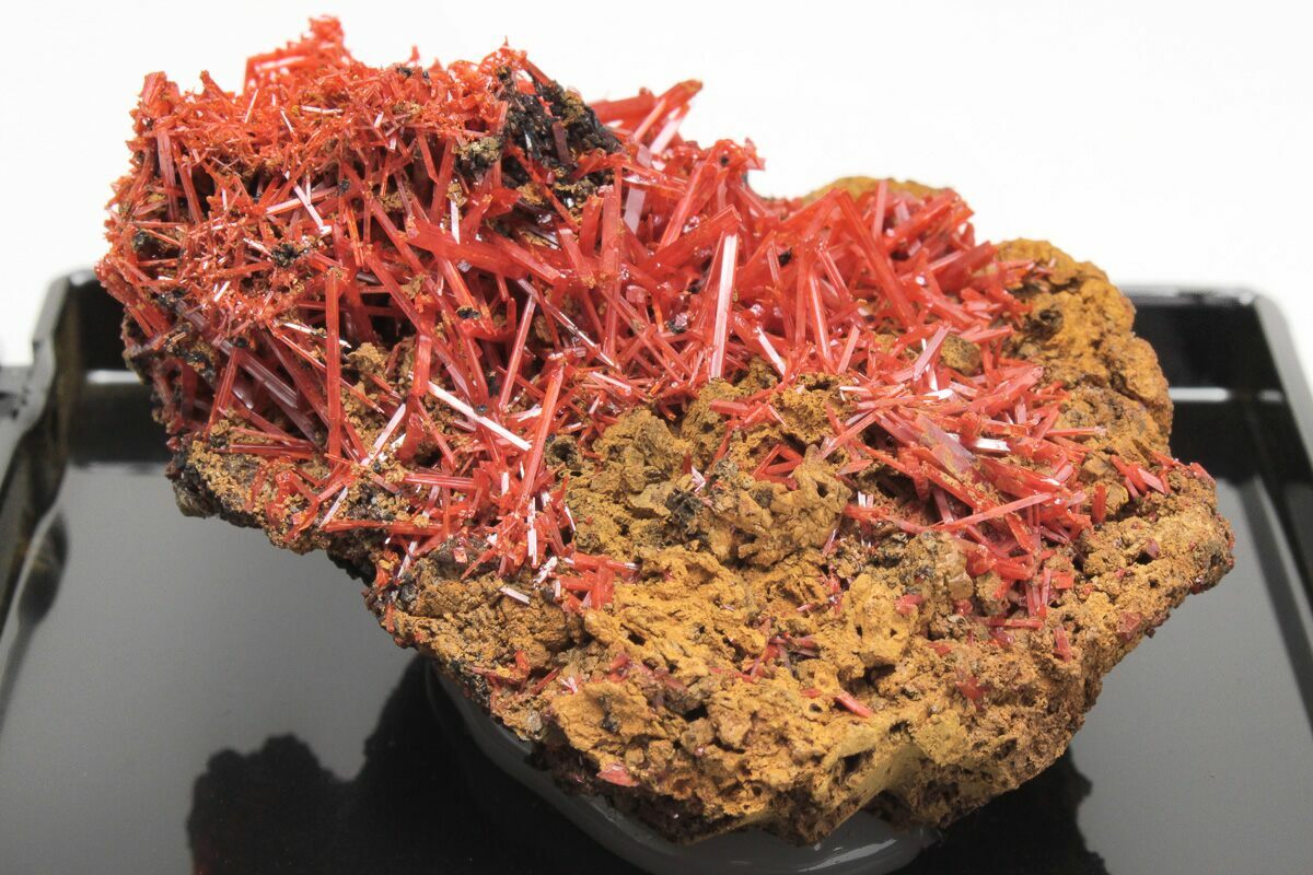 1.9" Bright Orange Crocoite Crystal Cluster - Tasmania (#206927) For ...