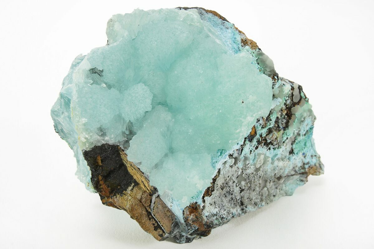 3.3" Sparkly, Sky-Blue Aragonite Aggregation - Wenshan Mine, China ...