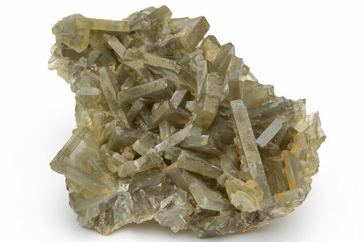 2.6" Yellow-Brown Tabular Barite Crystals with Phantoms - Peru (#224406 ...