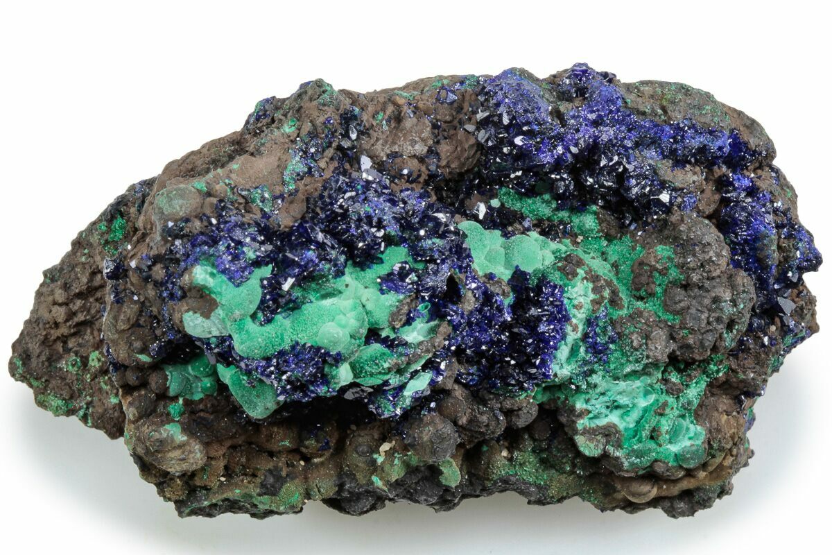 2.1" Sparkling Azurite and Malachite Crystals - China (#217627) For ...