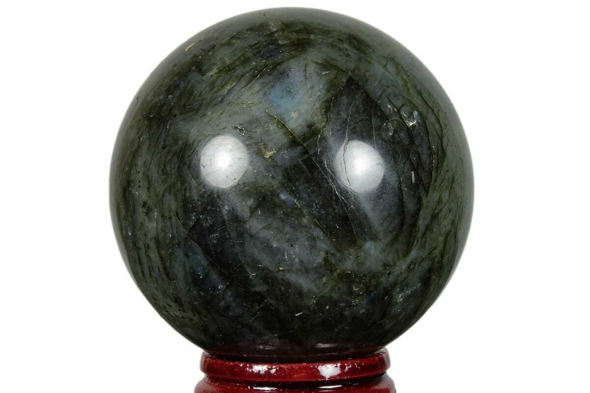 2.15" Flashy, Polished Labradorite Sphere - Great Color Play (#227280 ...