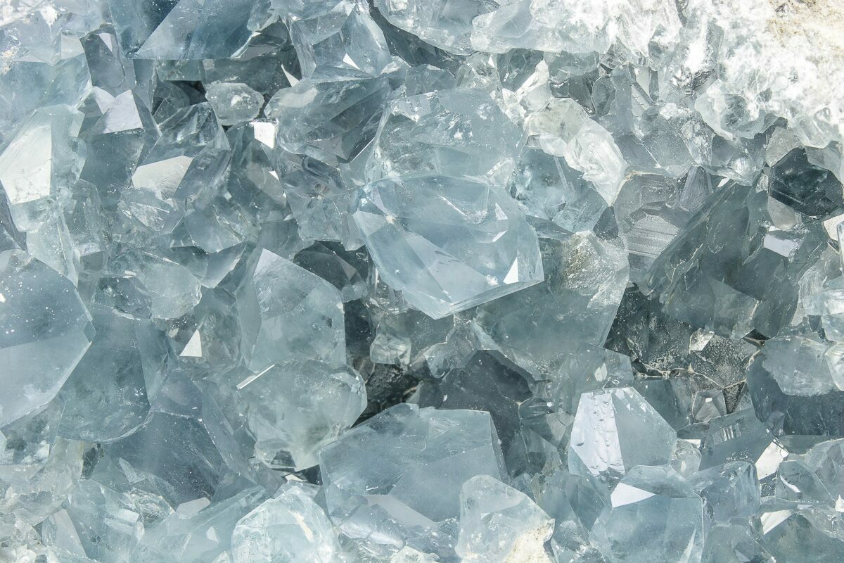 6.1" Sparkly Celestine (Celestite) Geode - Madagascar (#228958) For ...