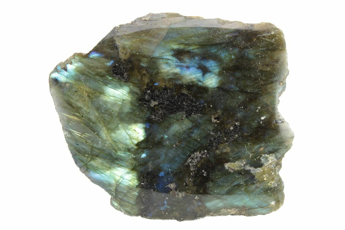 3.3" Single Side Polished Labradorite Section - Madagascar (#230274 ...