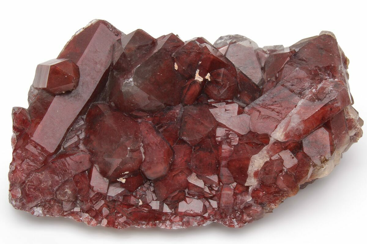 3.1" Natural, Red Quartz Crystal Cluster - Morocco (#232892) For Sale ...