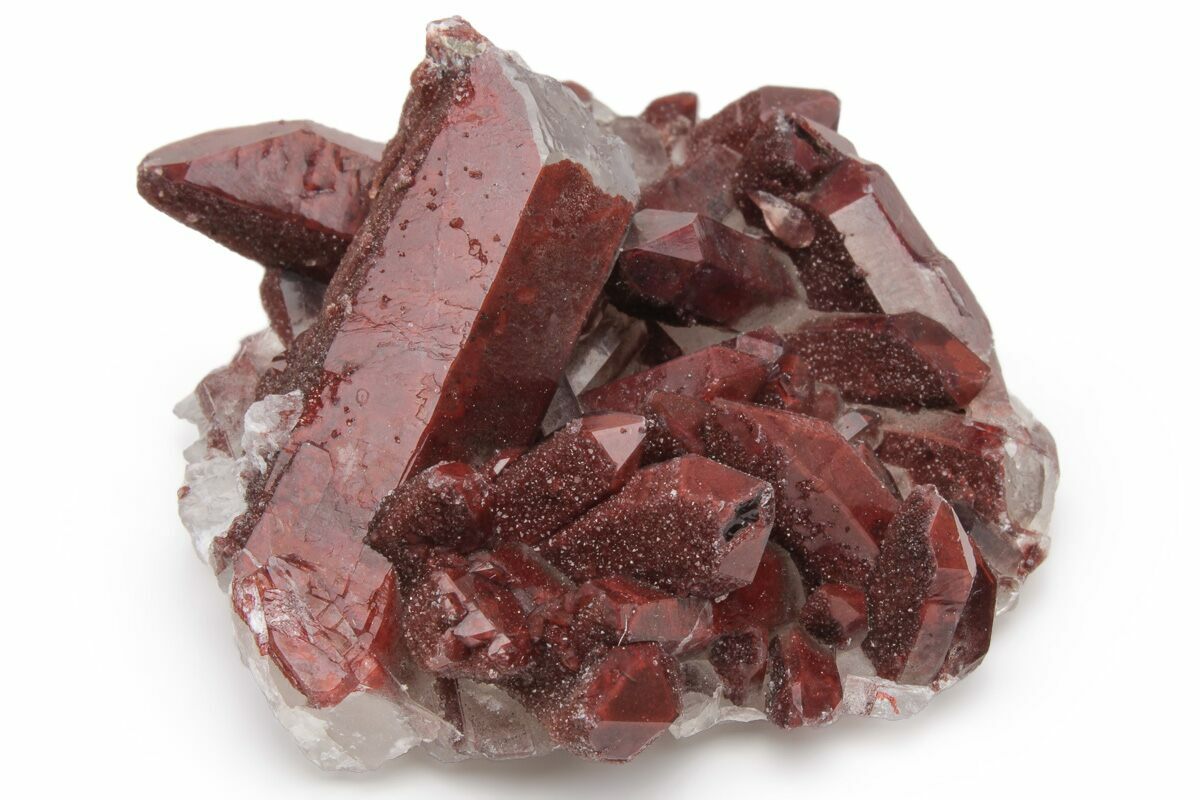 2.7" Natural, Red Quartz Crystal Cluster - Morocco (#232904) For Sale ...