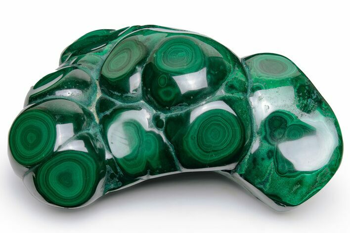 6.3" Vibrant, Polished Malachite Specimen - Great Eyes! (#233358) For ...