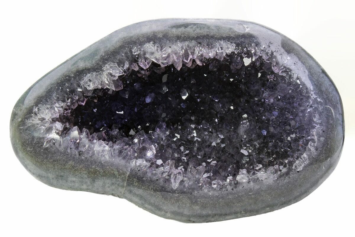 6.75" Purple Amethyst Geode with Polished Face - Uruguay (#233603) For ...