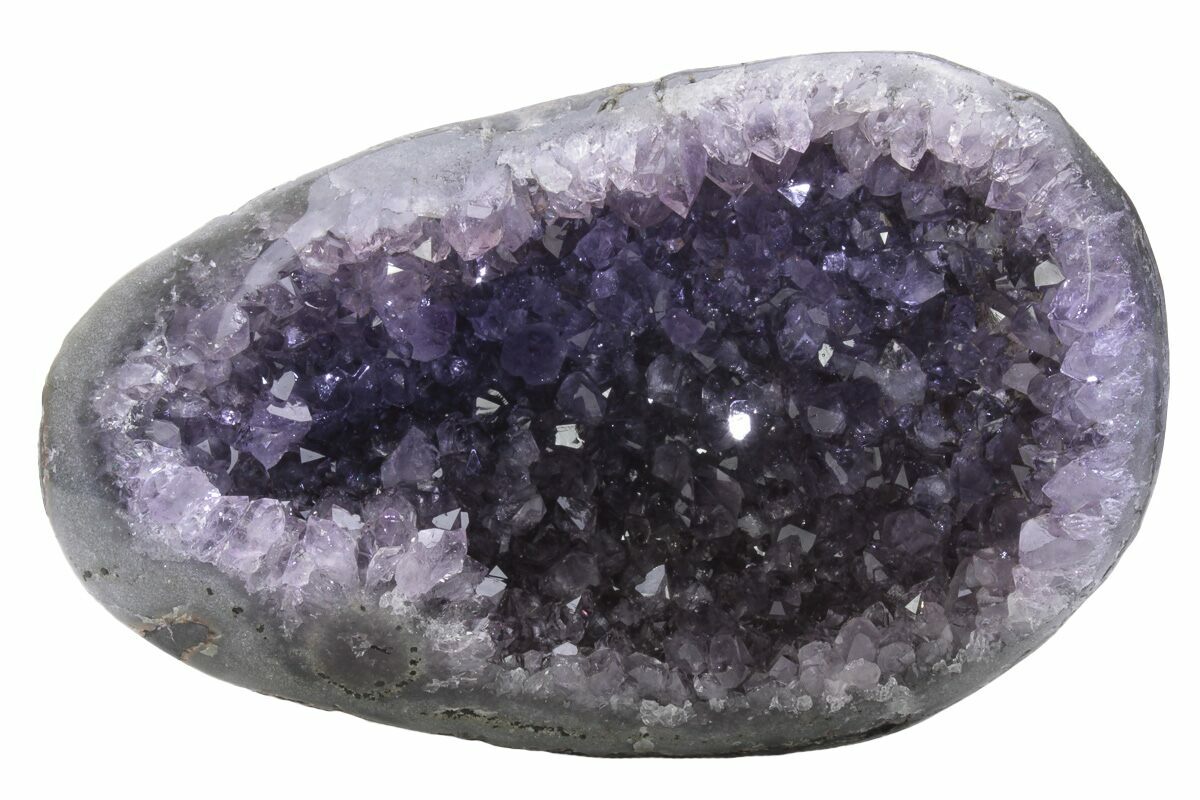 6" Purple Amethyst Geode with Polished Face - Uruguay (#233604) For ...