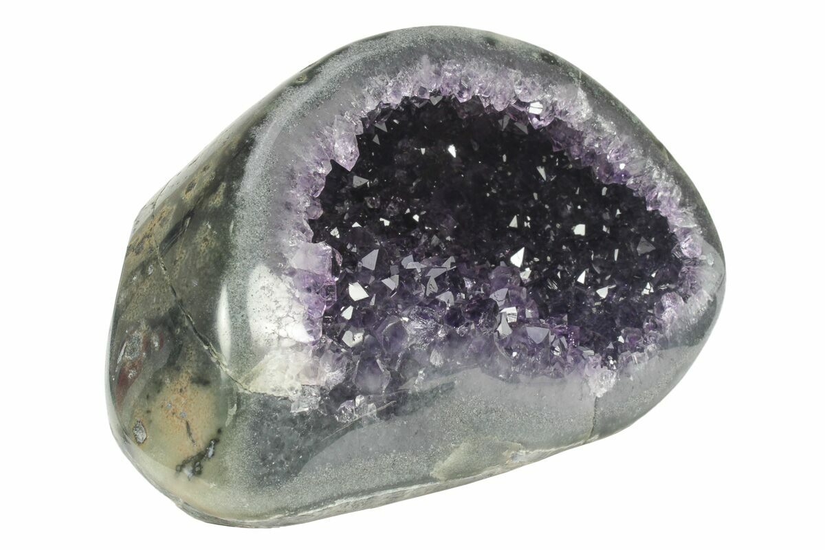 6.2" Purple Amethyst Geode with Polished Face - Uruguay (#233677) For ...