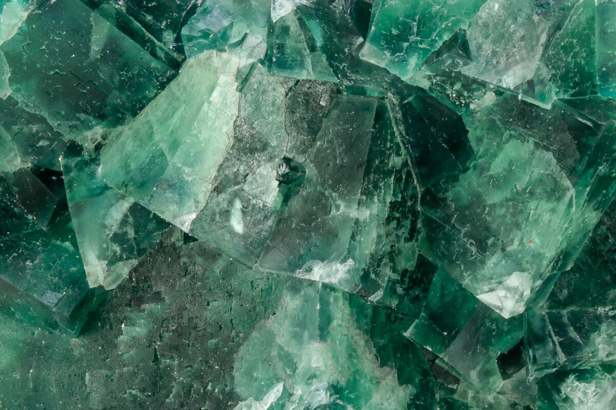 3.1" Green, Fluorescent, Cubic Fluorite Crystals - Madagascar (#238374 ...