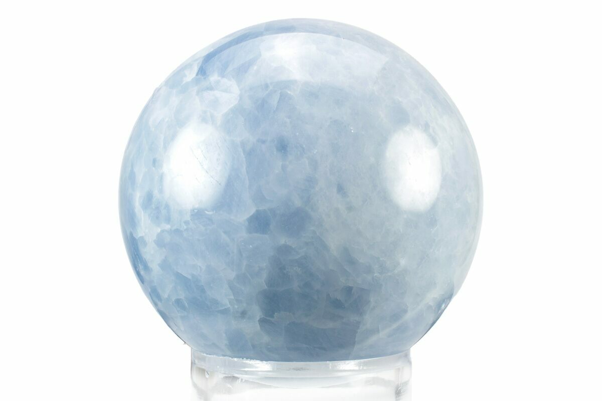 2.9" Polished Blue Calcite Sphere - Madagascar (#239113) For Sale ...