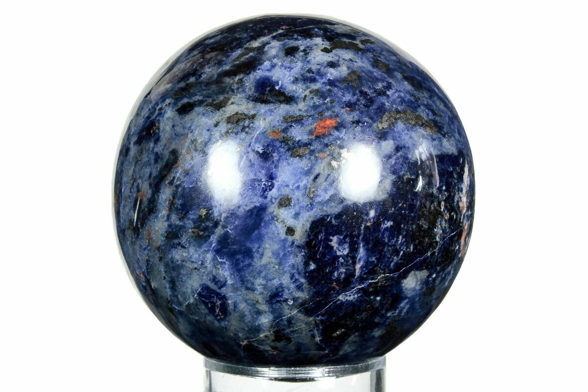 2.5" Deep Blue, Polished Sodalite Sphere (#241705) For Sale - FossilEra.com