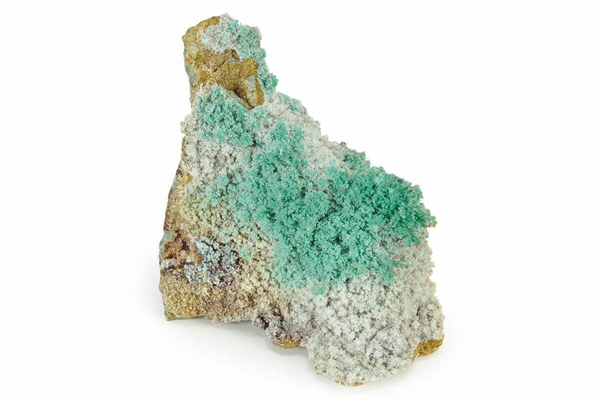 1.9" White and Teal Aragonite Formation - Pilhuatepec, Mexico (#242657 ...
