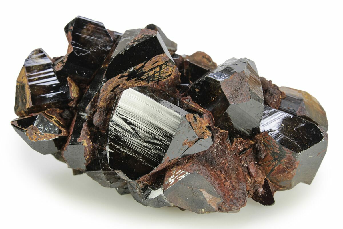 2.2" Gemmy Cassiterite Crystal Cluster - Viloco Mine, Bolivia (#246680 ...