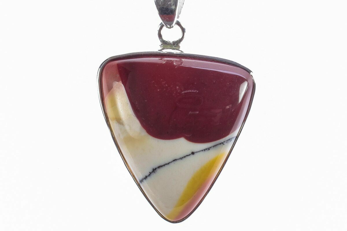 1.1" Mookaite Jasper Pendant (Necklace) - 925 Sterling Silver (#246796 ...
