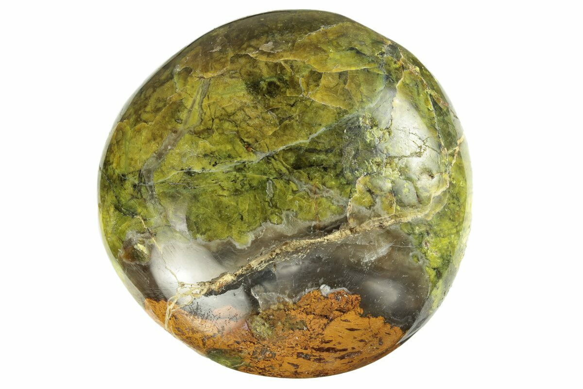 2.3" Polished Green Pistachio Opal Stone - Madagascar (#249108) For ...