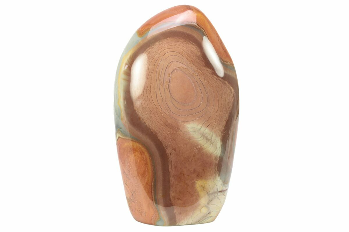 5.6" Free-Standing, Polished Polychrome Jasper - Madagascar (#249222 ...