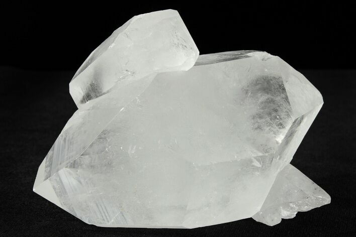 3.9" Double-Terminated, Clear Quartz Crystal Cluster - Brazil (#250436 ...
