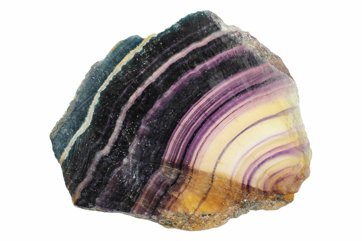 Colorful, 4.9" Polished Rainbow Fluorite Slab (#250485) For Sale ...