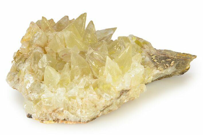 4.4" Golden Yellow Dogtooth Calcite Crystal Cluster - Pakistan (#251674 ...