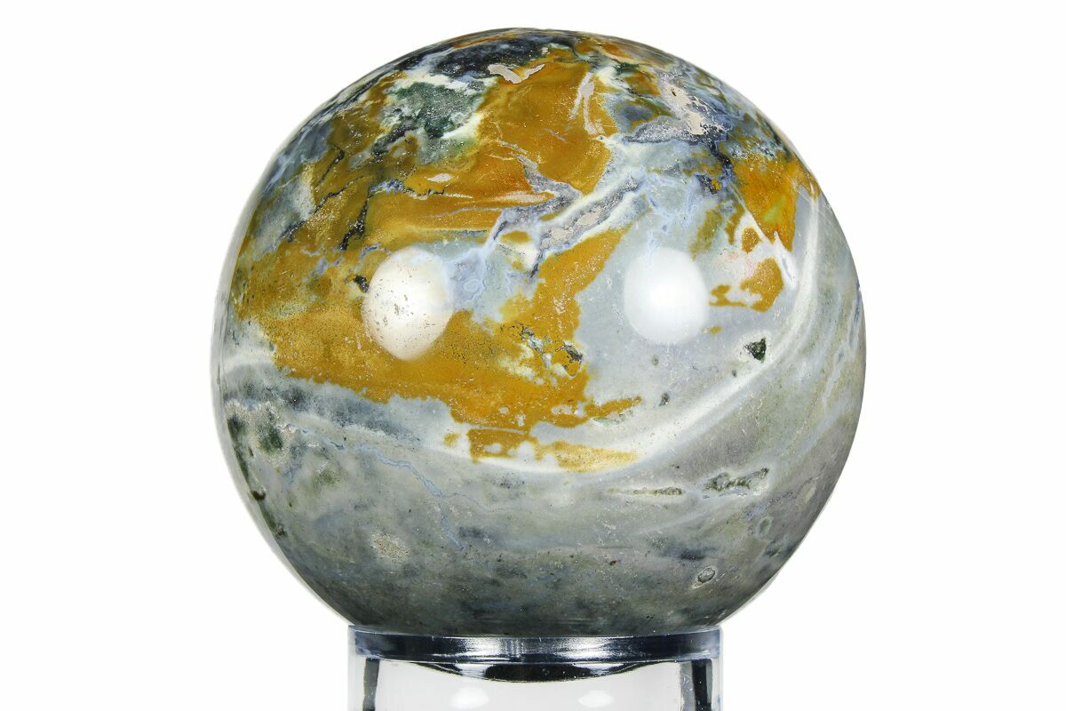 3.1" Polished "Cosmic Jasper" Sphere - Madagascar (#255889) For Sale ...