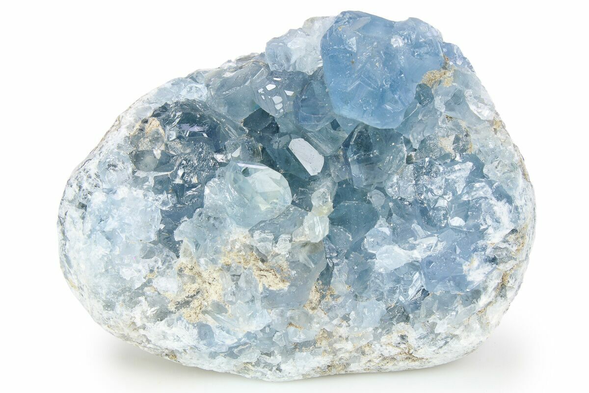 3" Gemmy Celestine (Celestite) Crystal Cluster - Madagascar (#257124 ...