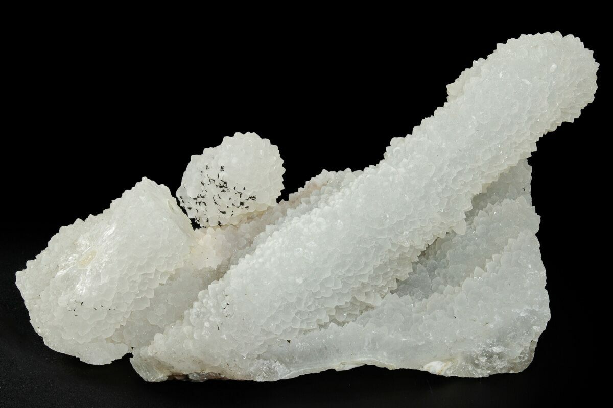 6.7" Sparkling Quartz Chalcedony Stalactite Formation - India (#262053 ...