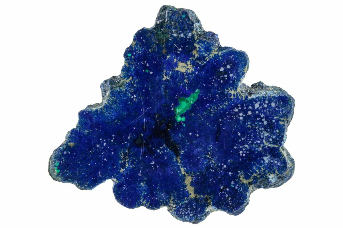1.7" Vivid Blue, Cut/Polished Azurite & Malachite Nodule - Siberia ...