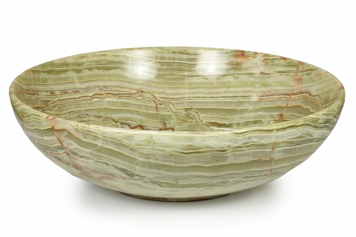 10" Polished Green Banded Calcite Bowl - Pakistan (#264762) For Sale ...