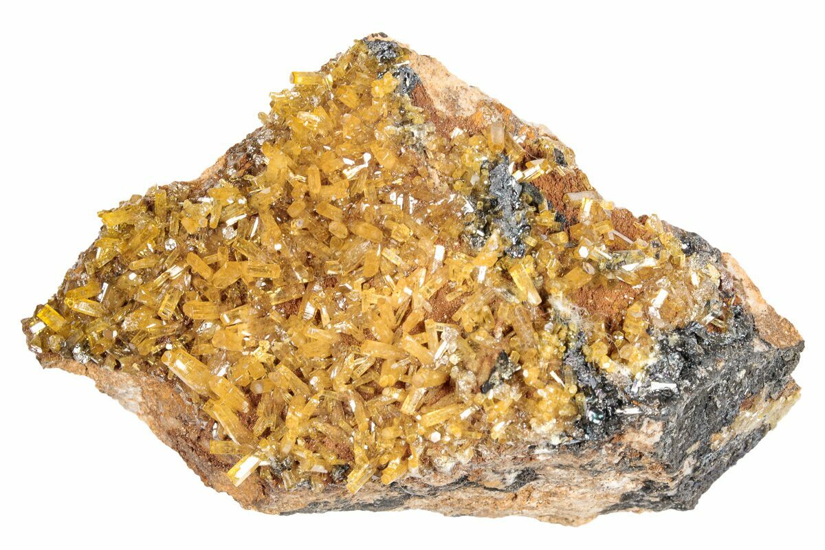 2.6" Golden Translucent Mimetite Crystal Cluster - Thailand (#266321 ...