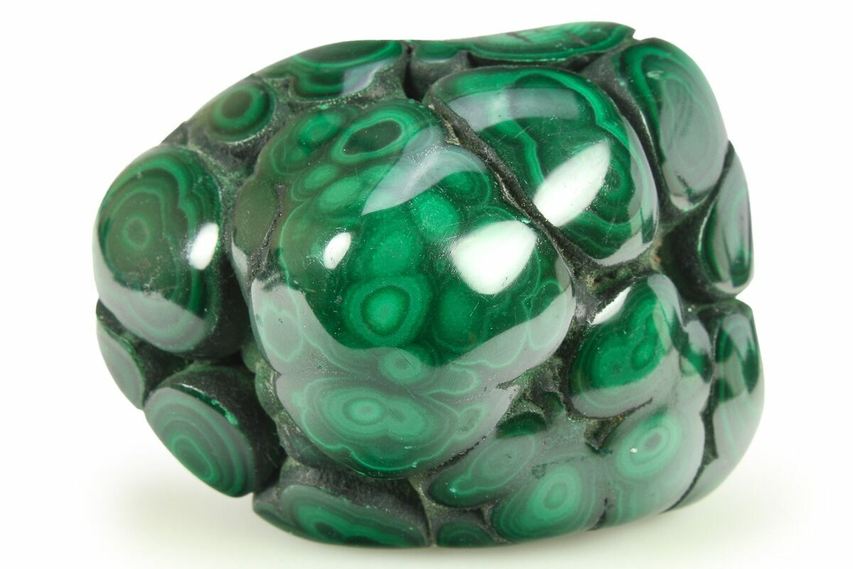 2" Banded Polished Malachite Specimen - DR Congo (#273918) For Sale ...